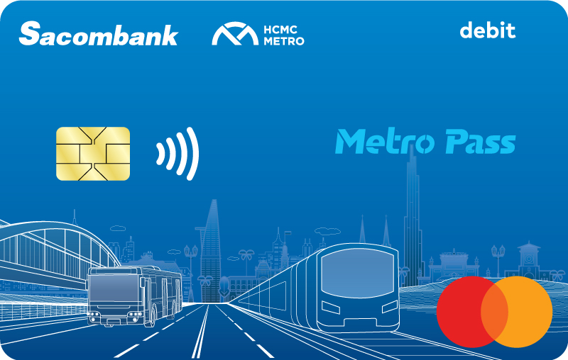 Thẻ Sacombank Mastercard Metro Pass: Một chạm mua vé tàu điện