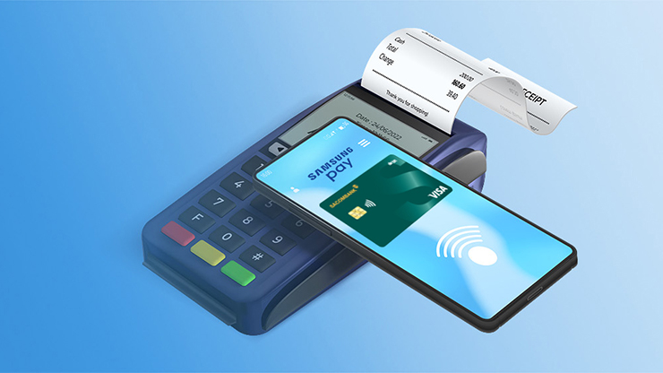 Quick, easy payment through Samsung Pay
